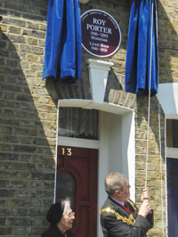 Roy Porter Plaque Unveiled | Londonist