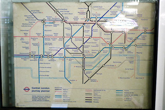 The Decade-Old Tube Map At Edgware Road | Londonist