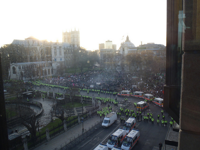Student Protests Turn Violent At Parliament Square | Londonist