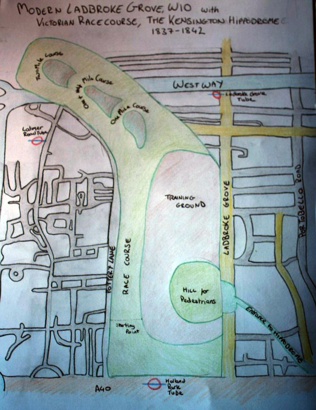 Hand-Drawn Maps Of London: Historic Ladbroke Grove | Londonist