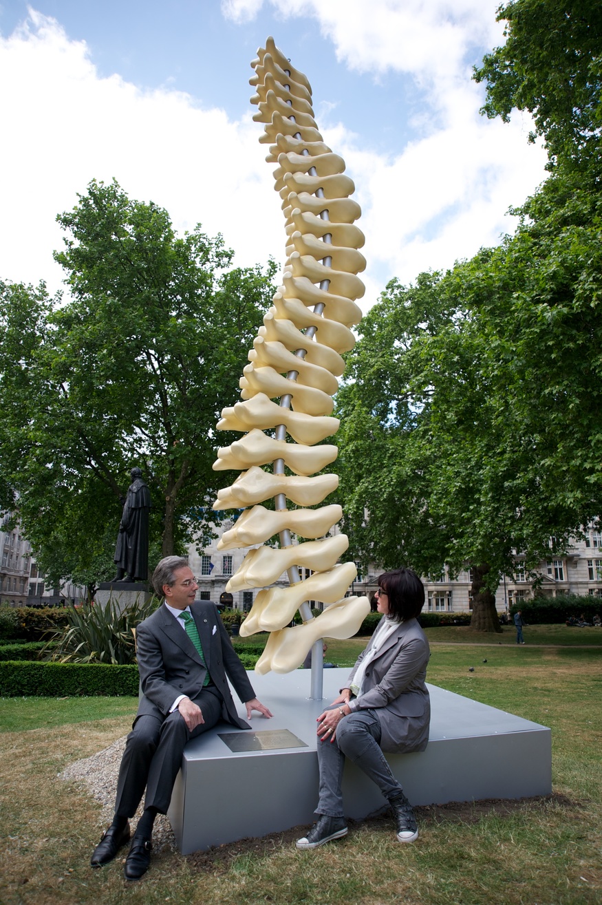Giant Spine Sculpture In Cavendish Square | Londonist