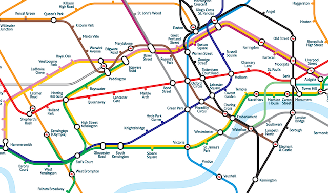Alternative Tube Maps: A New Geographic Map | Londonist