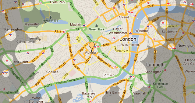 Interactive Map Shows Travel Times From Your Location | Londonist