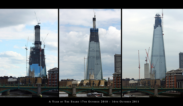 The Shard's Growth Over The Past Year | Londonist