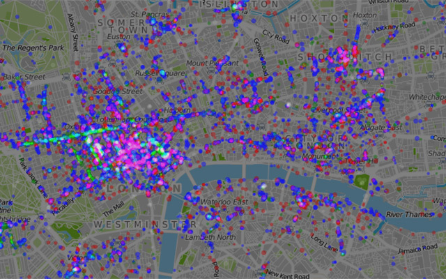 Map: London's Foursquare Data, Visualised | Londonist