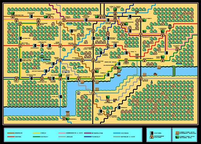 The London Underground Map, Super Mario Style | Londonist