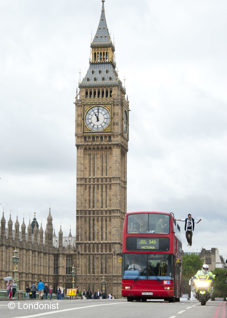 Gallery: Dynamo Performs Bus Levitation Stunt On Westminster Bridge ...
