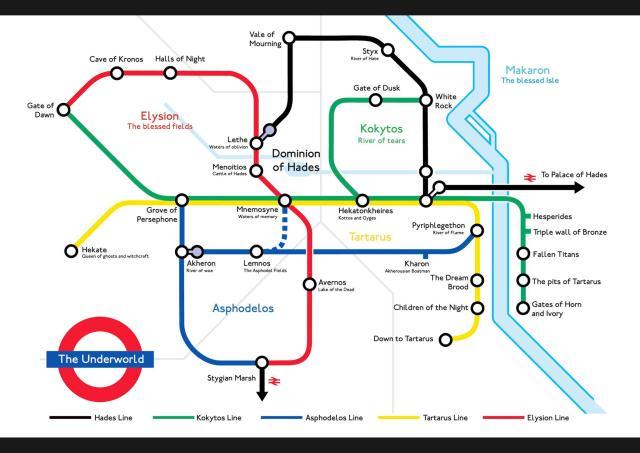 Alternative Tube Maps: Underground Underworld | Londonist
