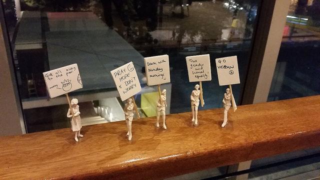 Hunt Out These Mini Protesters At The Southbank Centre | Londonist