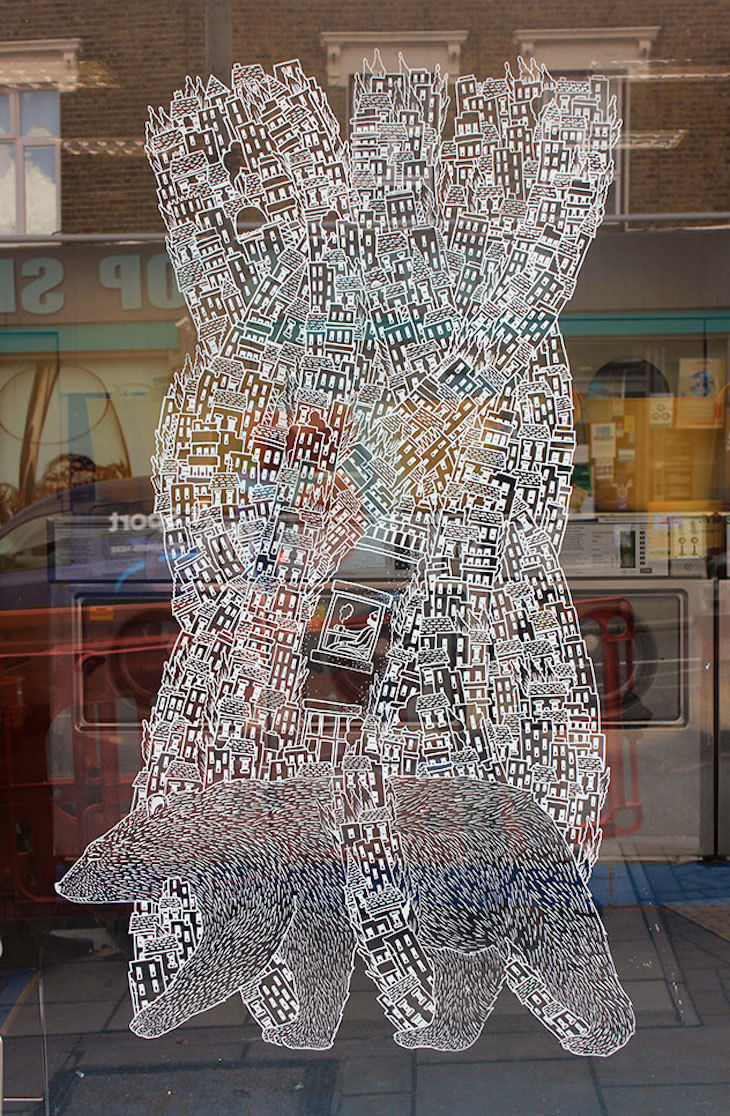 Brockley Window Art Shows Magical Urban Spaces | Londonist