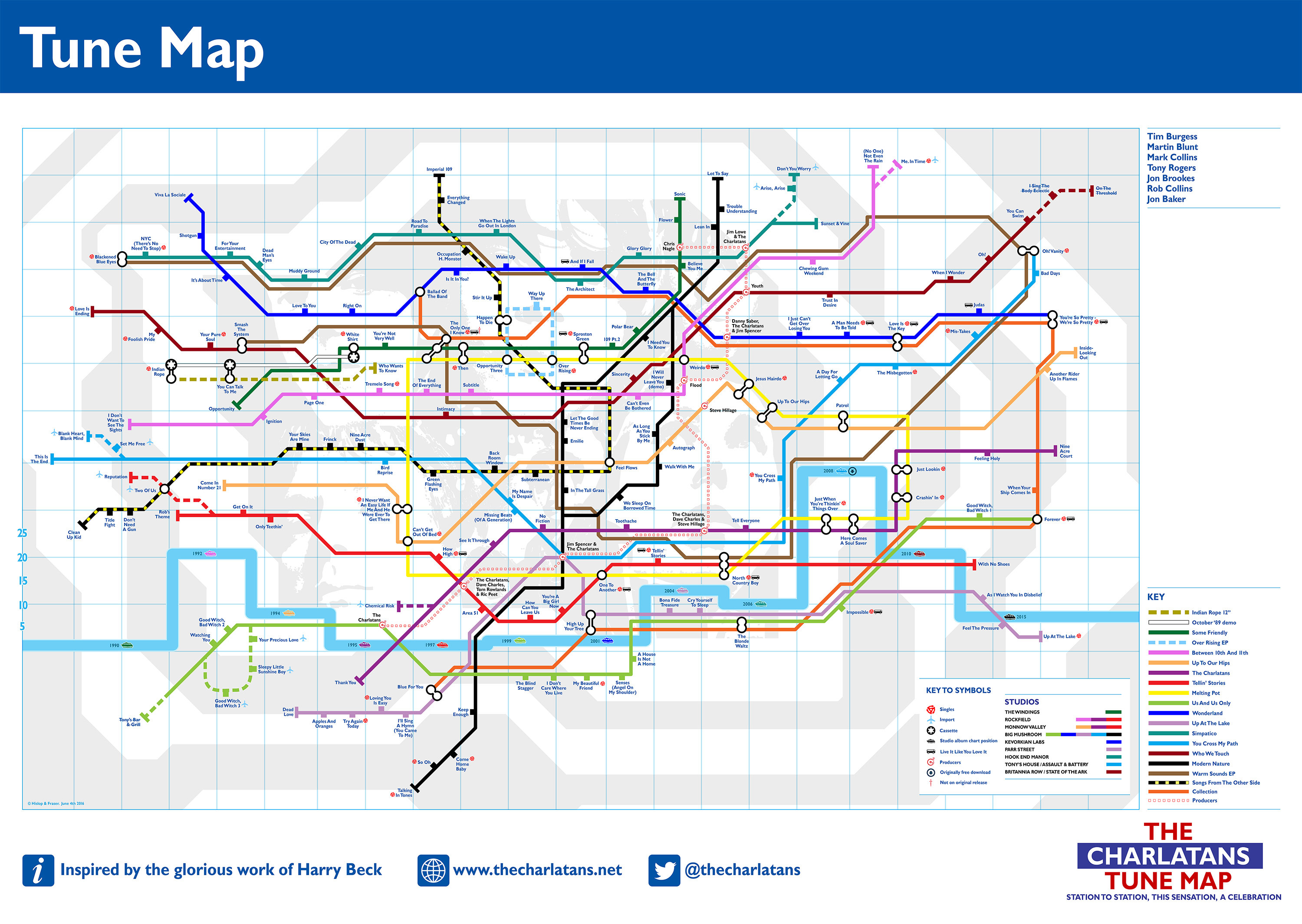 A Rock Star Is Handing Out Limited Edition Tube Maps Tomorrow | Londonist