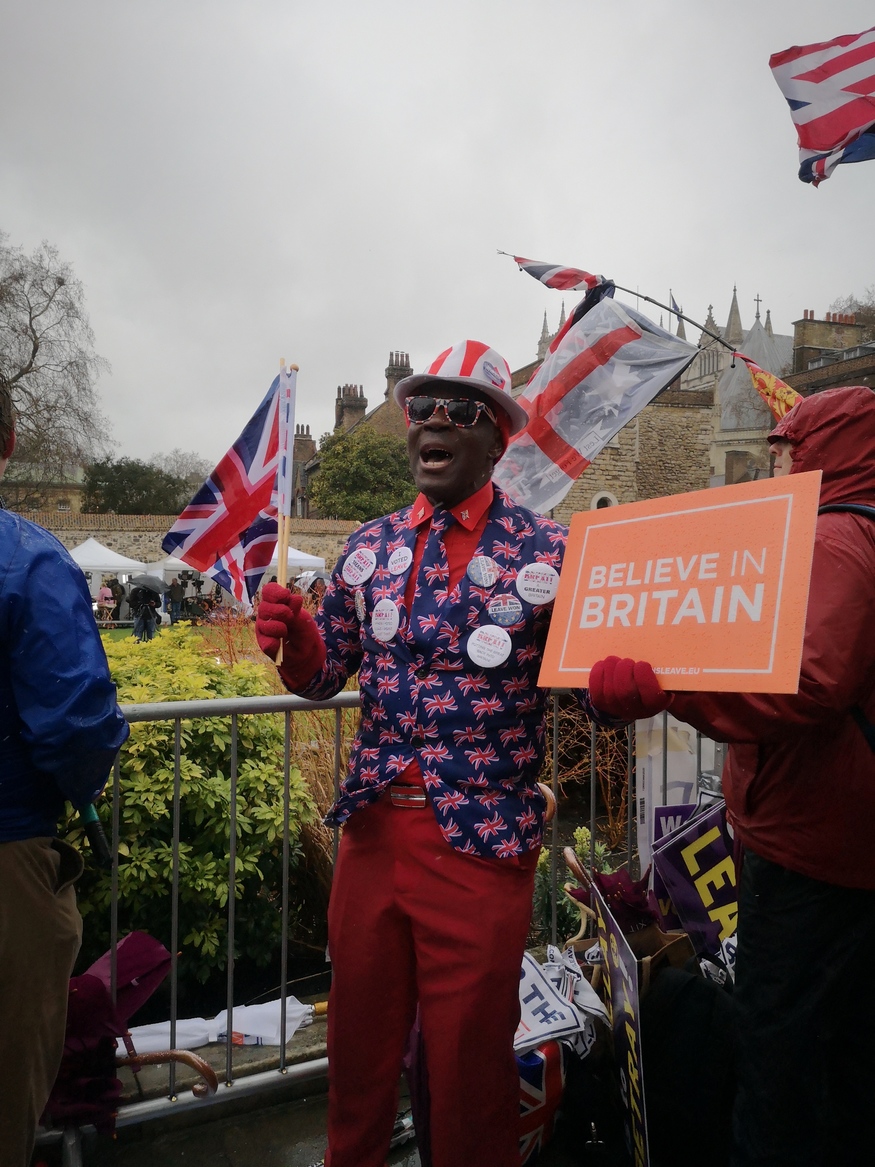 In Pictures: Brexit Protesters Soaking Wet In The Westminster Rain ...