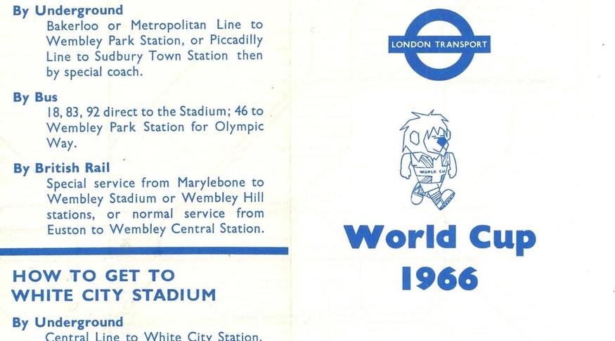 A Tube Map Created For The 1966 World Cup | Londonist