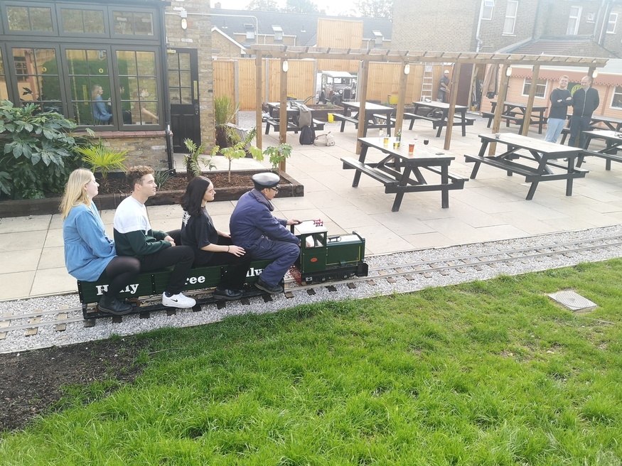 We Took A Ride On This Miniature Railway In An East London Beer Garden ...
