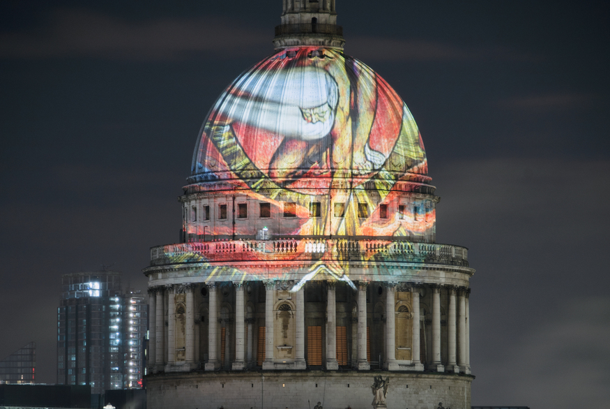 William Blake's Final Masterpiece Lights Up St Paul's Cathedral This ...
