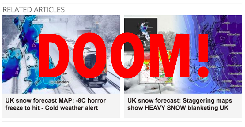 NONSENSE Headlines The Daily Express Has Written About SNOW This Month ...