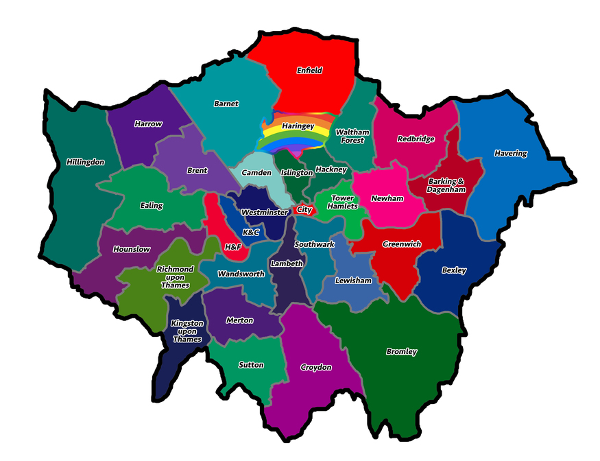Printable Map Of London Boroughs Printable Map Of London Boroughs
