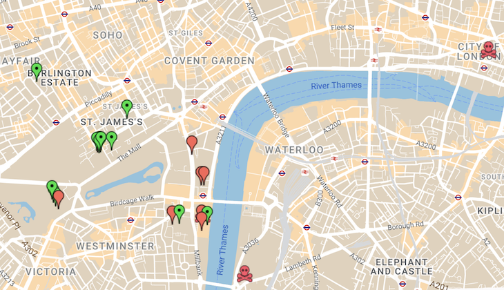 The Births And Deaths Of English Monarchs... Mapped | Londonist