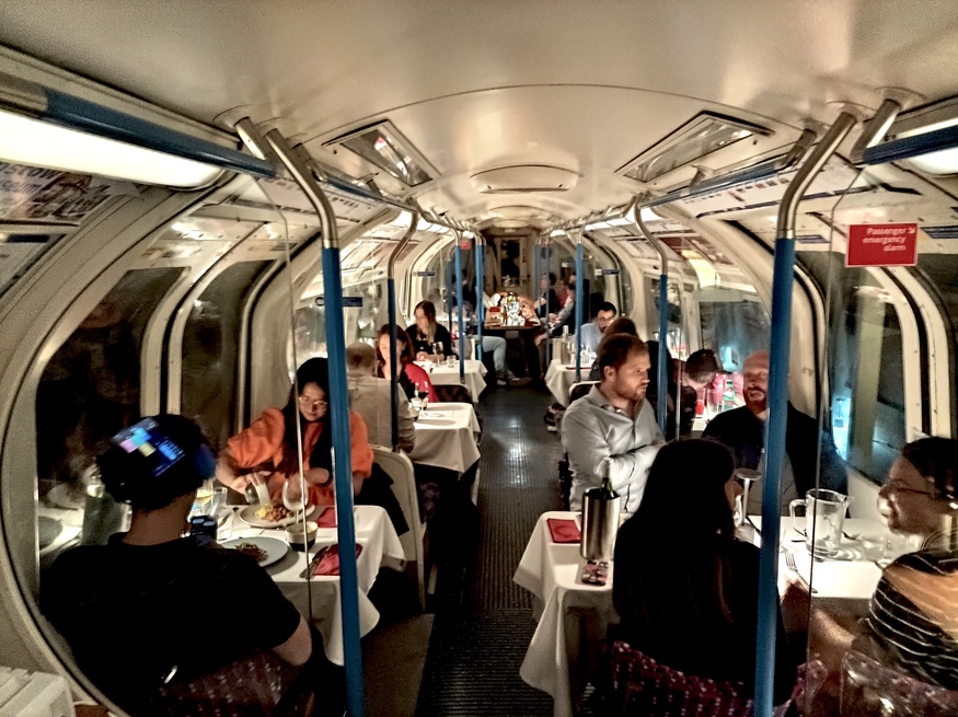 A Supper Club On A Tube Train | Londonist