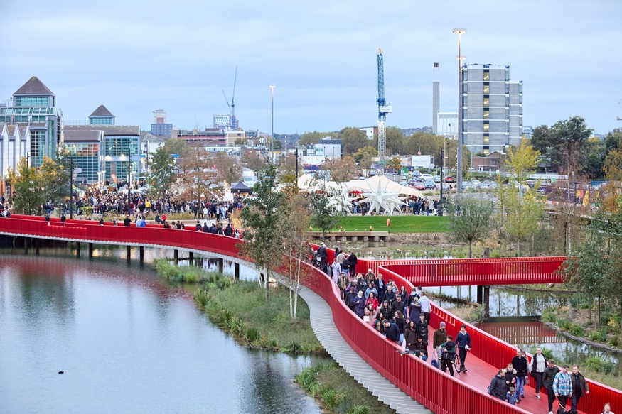 The Boardwalk Bridge At Canada Water | Londonist
