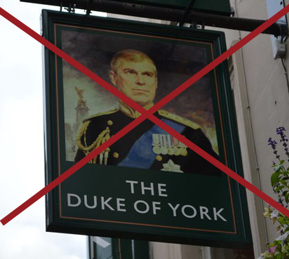 The Duke Of York Pub Sign Featuring Prince Andrew Has Gone | Londonist