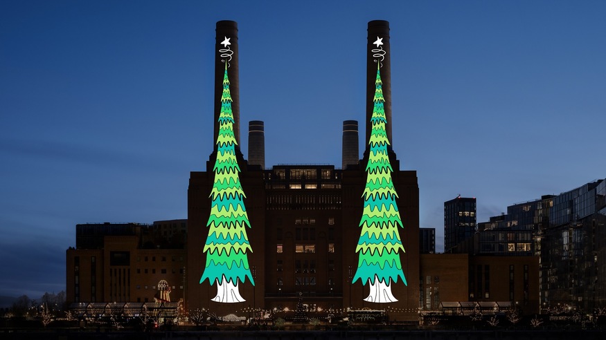 See Your Christmas Tree Design Beamed Onto Battersea Power Station ...