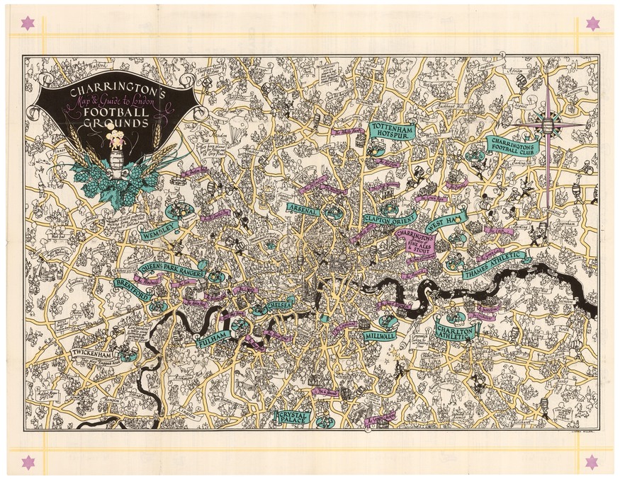 A 1930 Map Of London Football Grounds And Pubs | Londonist